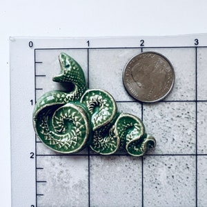Green Ceramic Snake for Mosaic Garden Art, Stepping Stone or Patio Wall ...