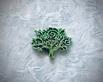 Ceramic Tree Tile for Mosaic Garden Art, Stepping Stone or Birdbath ...