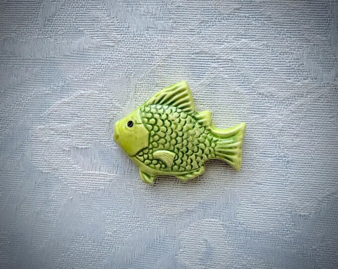 Blue Ceramic Fish for Mosaic Seascape Art, Shower Wall Tile, Beach ...
