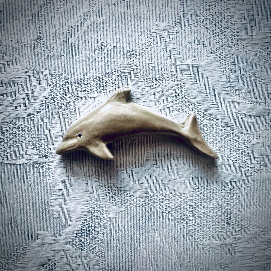 Ceramic Dolphin Tile for Mosaic Seascape Art, Ocean Beach House, Hand ...