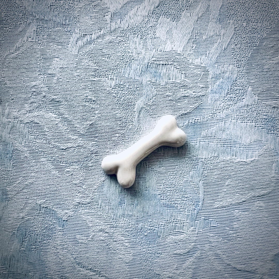 Ceramic Dog Bone, Hand Painted Art Tile, Garden Mosaic Supply - Etsy