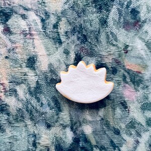 Chartreuse Ceramic Lotus for Garden Mosaic Art, Koi Pond Stepping Stone ...