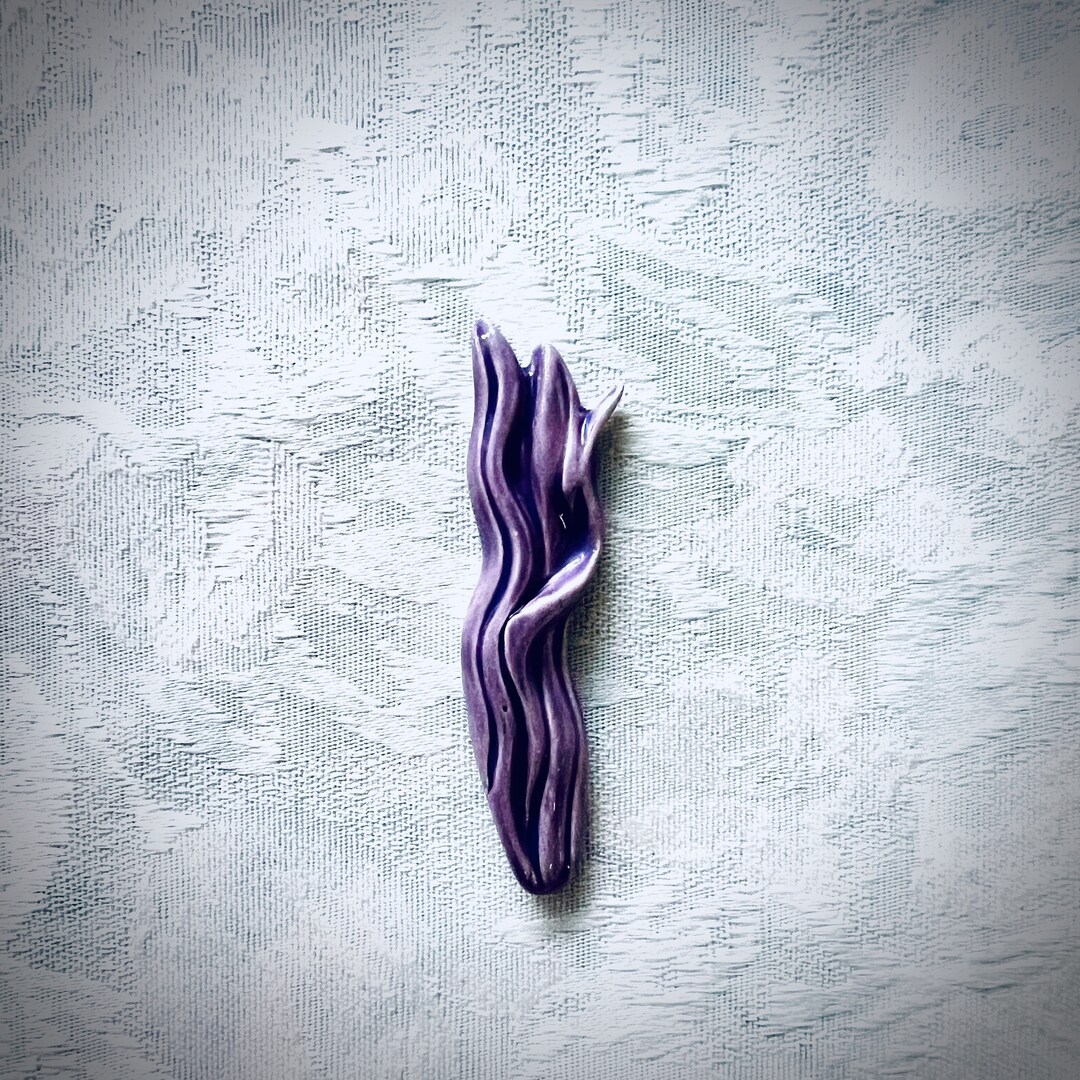 Purple Ceramic Seaweed for Mosaic Art, Ocean Backsplash or Shower Wall ...