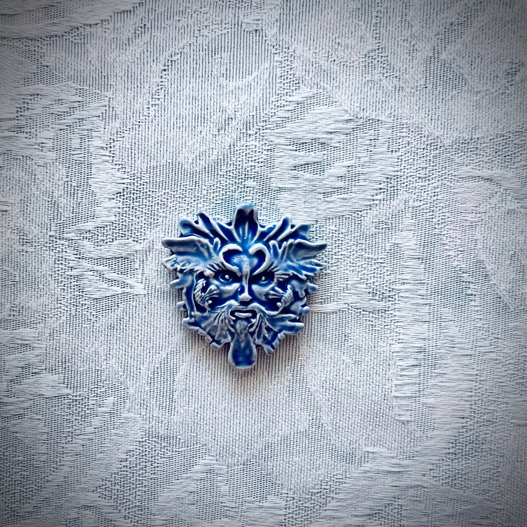 Ceramic Father Wind Tile for Mosaic Nature Art, Garden Stepping Stone ...