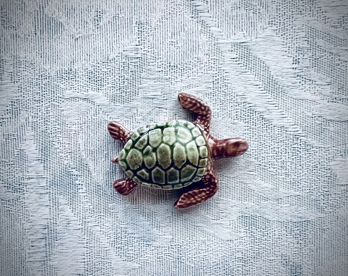 Ceramic Sea Turtle Tile for Mosaic Seascape Art, Hand Painted Tile - Etsy