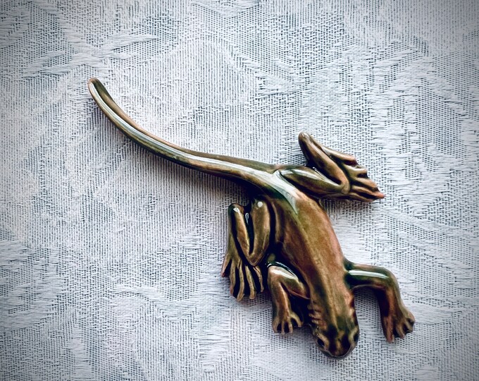 Ceramic Lizard Tile for Mosaic Garden Art, Bird Bath or Stepping Stone ...