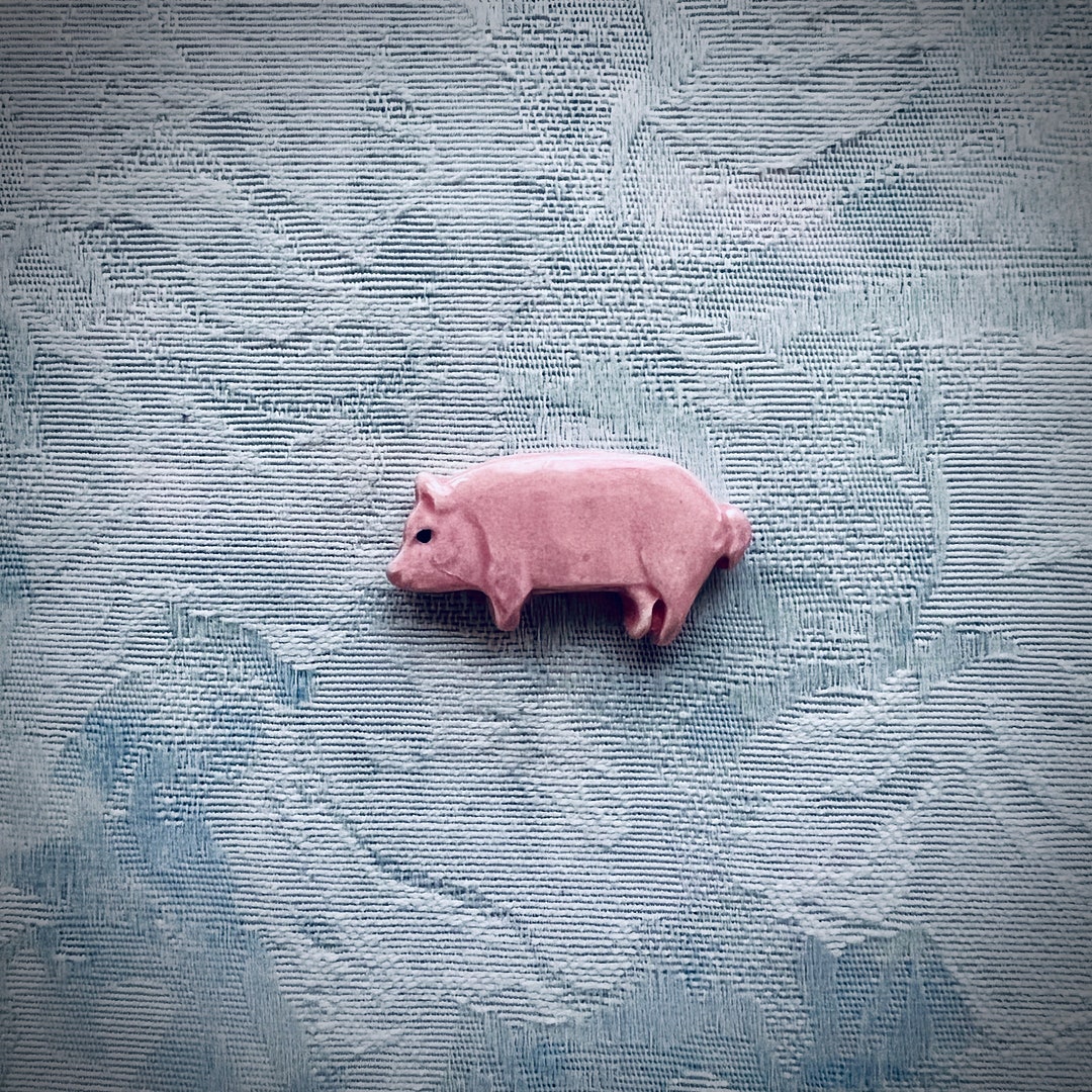 Small Ceramic Pig, Hand Painted Art Tile Garden Mosaic Supply - Etsy