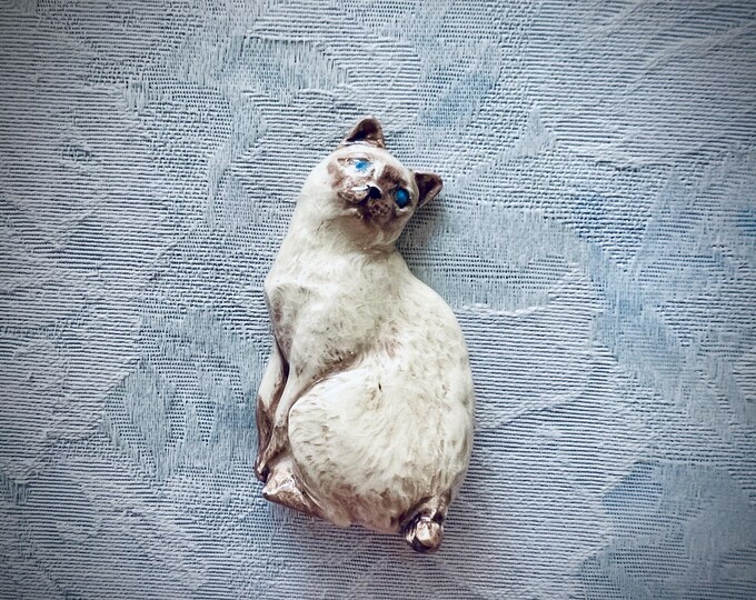 Siamese Ceramic Cat for Mosaic Garden Art, Stepping Stone or Patio Wall ...