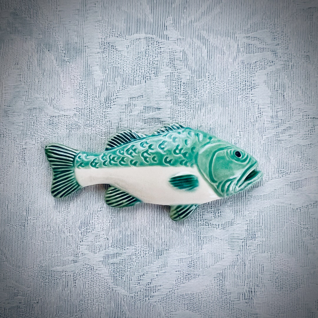 Turquoise/white Ceramic Fish Tile for Mosaic Seascape Art, Sea Life ...