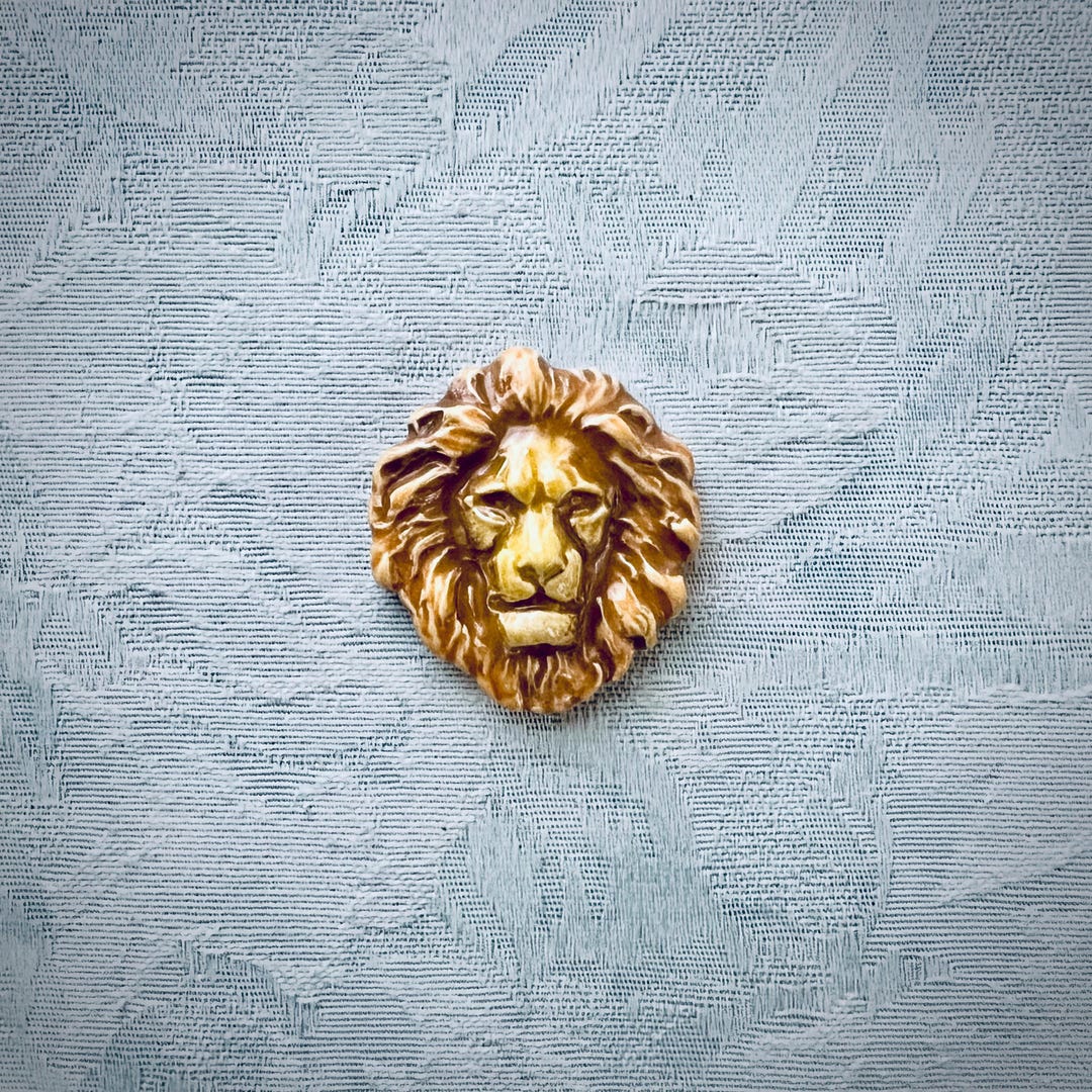 Ceramic Lion Head, Hand Painted Art Tile, Mosaic Supply - Etsy
