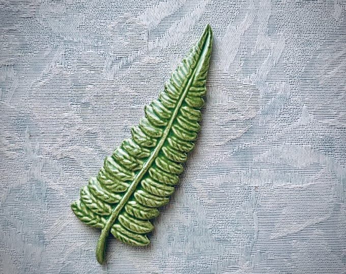 Ceramic Fern for Mosaic Garden Art, Steppingstone or Bird Bath, Hand ...