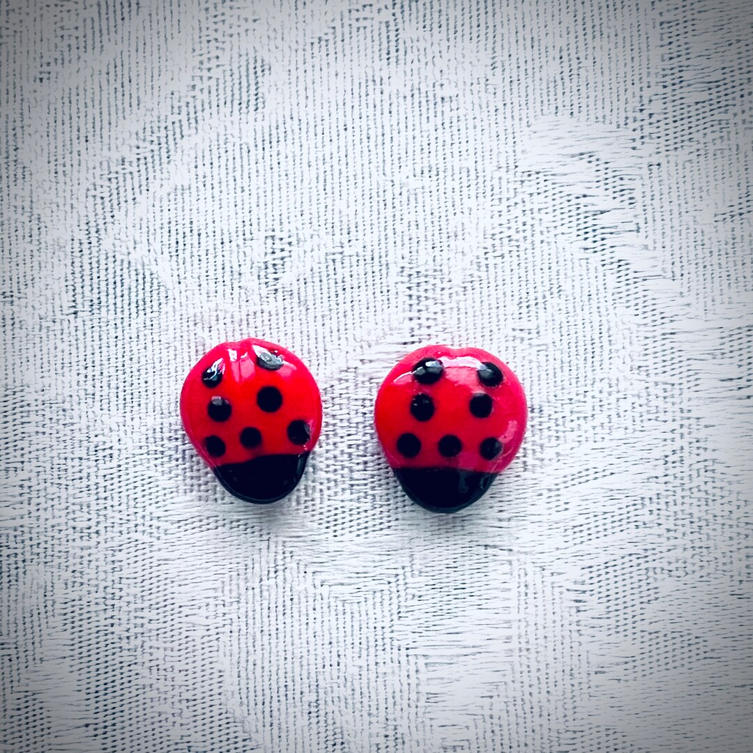 2 Ceramic Lady Bugs for Mosaic Garden Art, Stepping Stone & Birdbath ...
