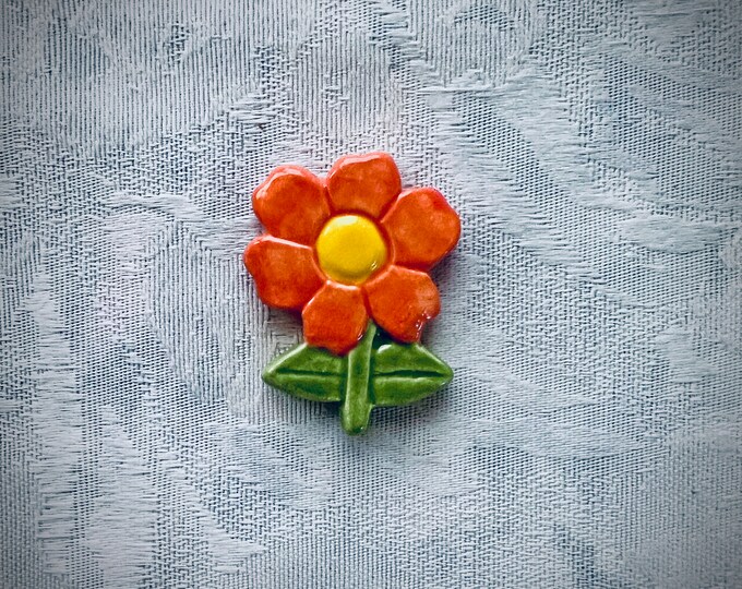 Ceramic Sunflower Tile for Mosaic Garden Art, Stepping Stone or Bird ...