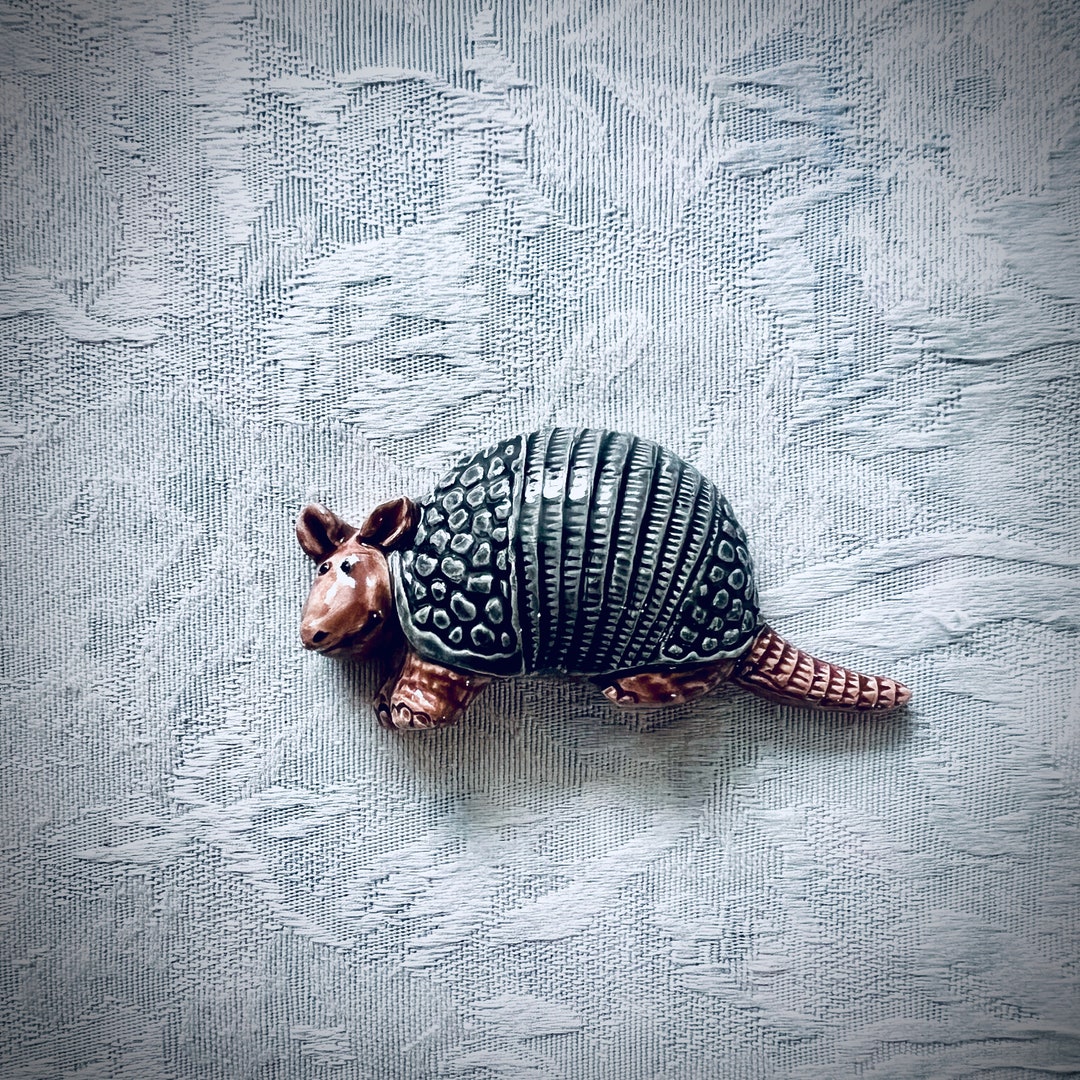 Ceramic Armadillo, Hand Painted Tile: Garden Mosaic Art Supply - Etsy
