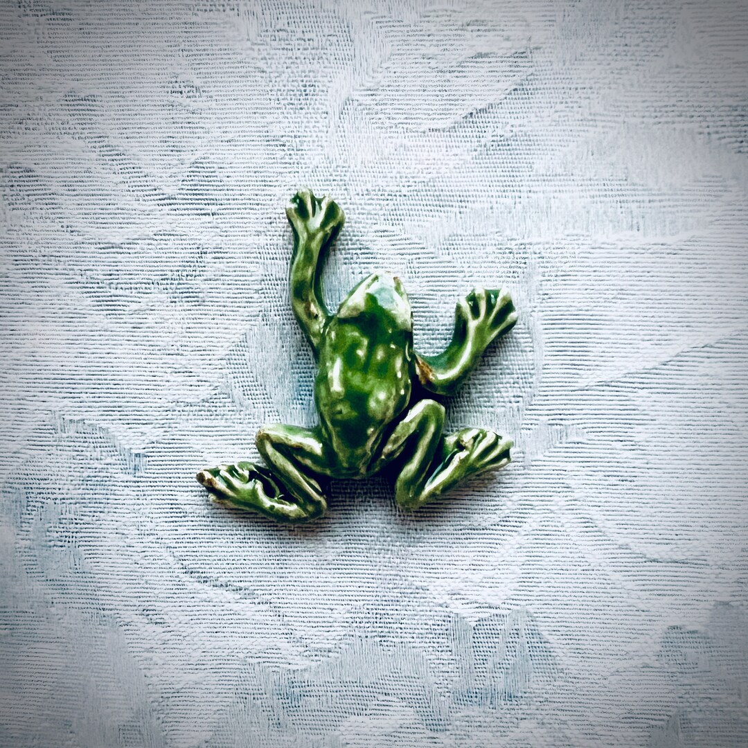 Fern Green Ceramic Frog for Mosaic Garden Art, Pond Life Stepping Stone ...