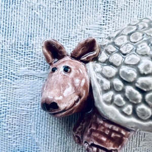Ceramic Armadillo for Nature Mosaic Art Hand Painted Tile - Etsy