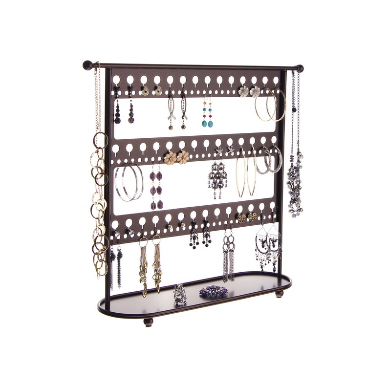 Large Earring Holder Tree Stand Organizer Closet Jewelry Display ...