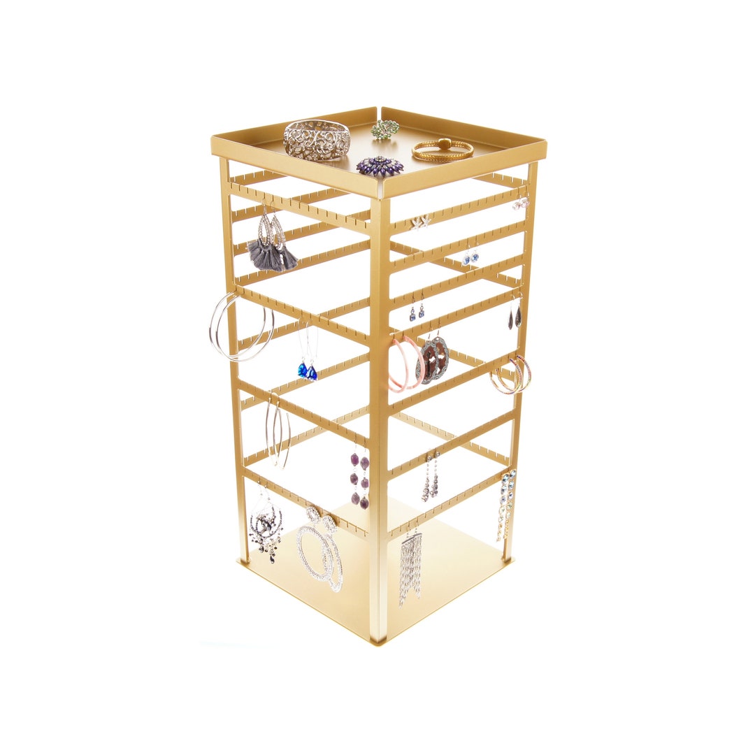 360 Rotating Spinning Jewelry Display Stand for Small, Long, Large ...