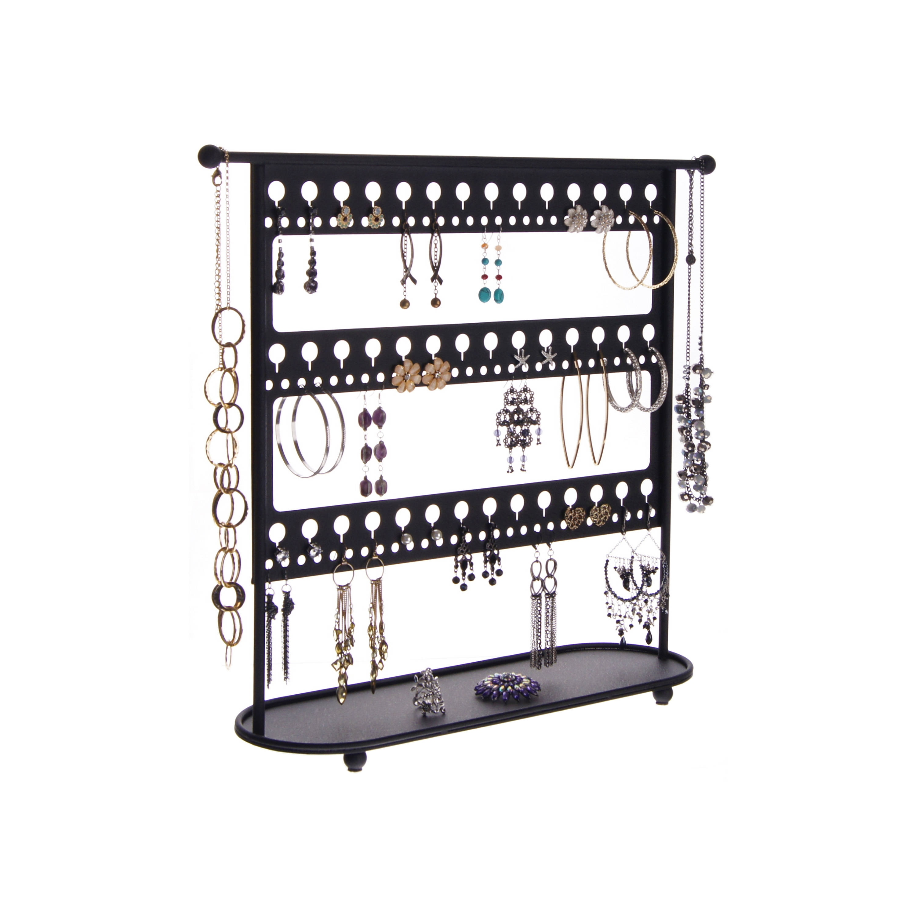 Large Earring Holder Tree Stand Organizer Closet Jewelry Display ...