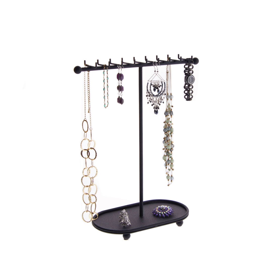 Tall Long Necklace Holder Organizer Tree Jewelry Display Stand Hanging ...