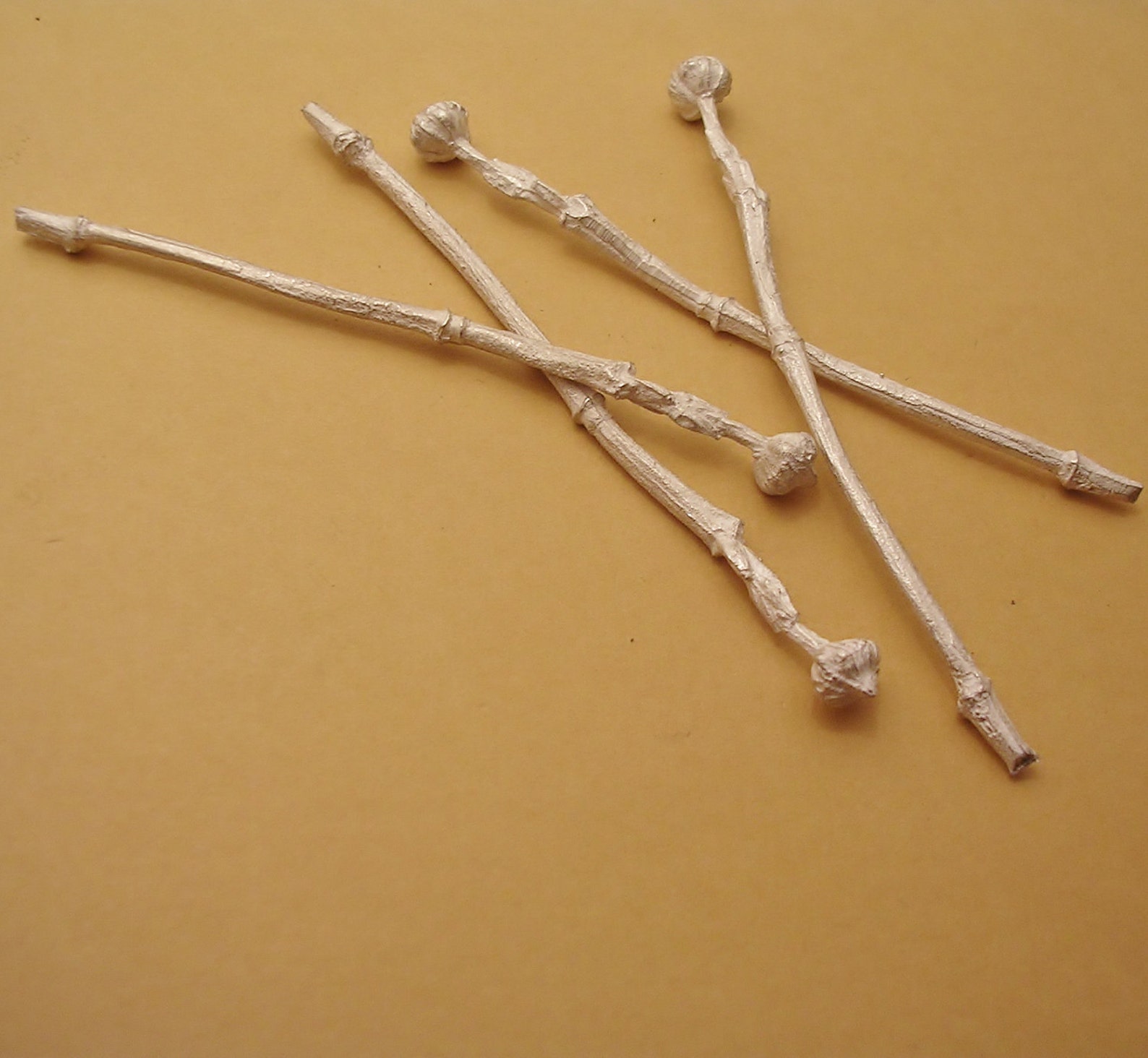 Dogwood cast silver twigs with flower buds silversmith's | Etsy