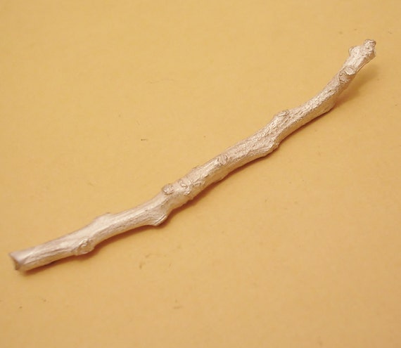 Short twig branch cast sterling silver finding silversmith | Etsy