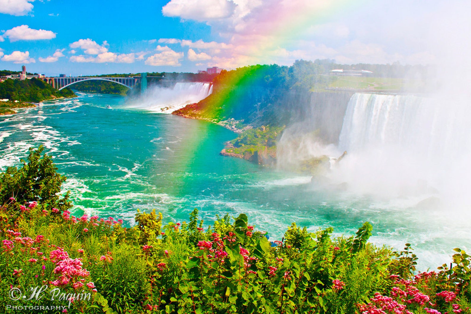 Niagara Falls Rainbow PRINT Photo Picture Photograph Landscape Home ...