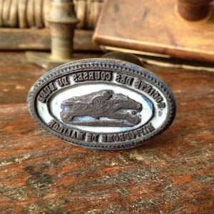 Equestrian Horse Rubber Stamp, Racecourse Wooden Stamp , 1930s 40s, Ink ...