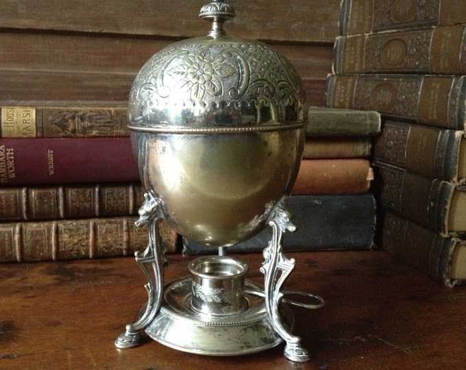 Antique Victorian English Egg Coddler // Silver Plated Egg Warmer ~ Egg ...