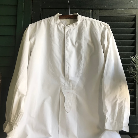 French Edwardian Chemise, Mens Dress Shirt, Fine Qual… - Gem