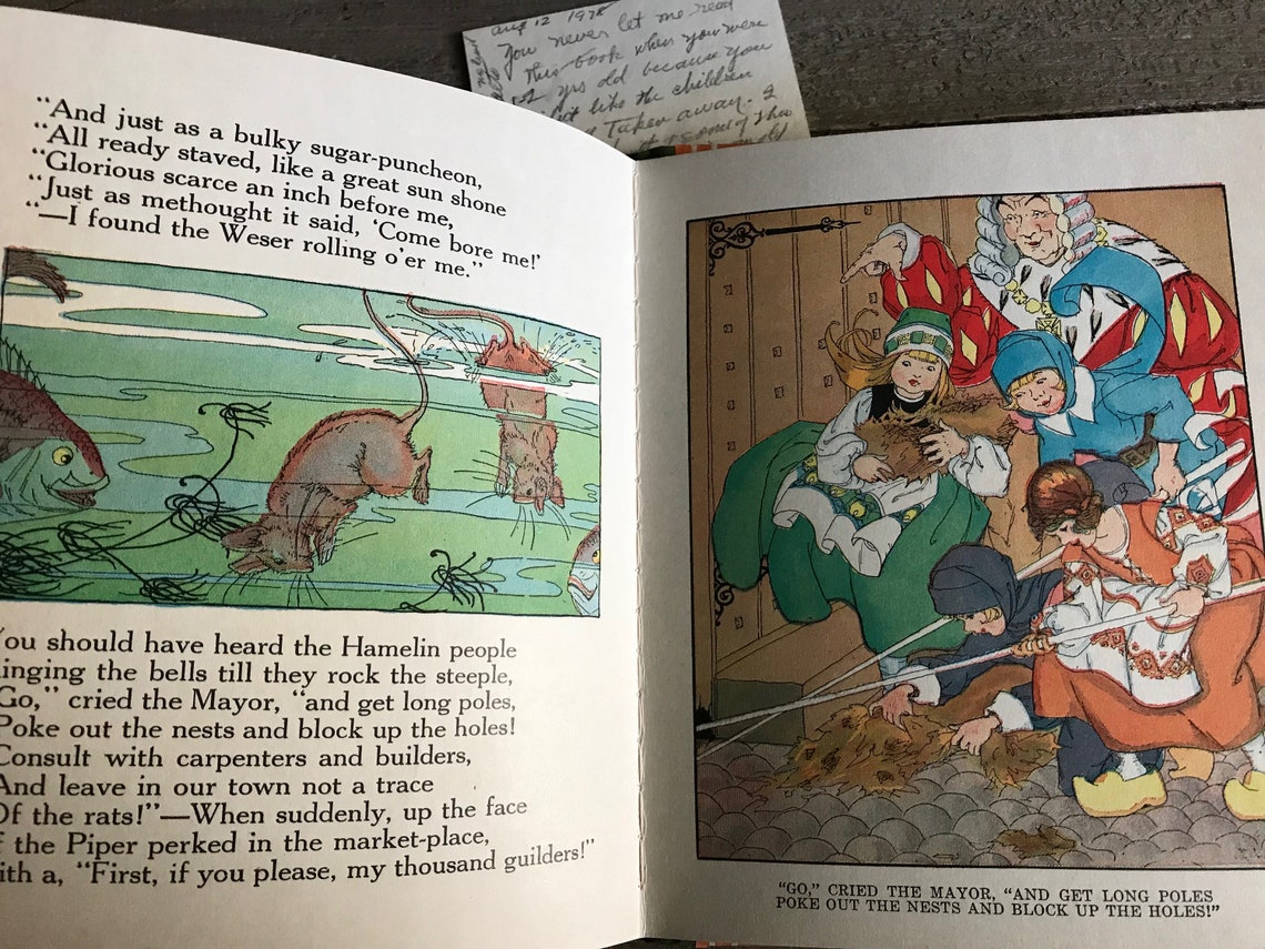 1928 the Pied Piper of Hamelin, Medieval Illustrations, Childrens Story ...