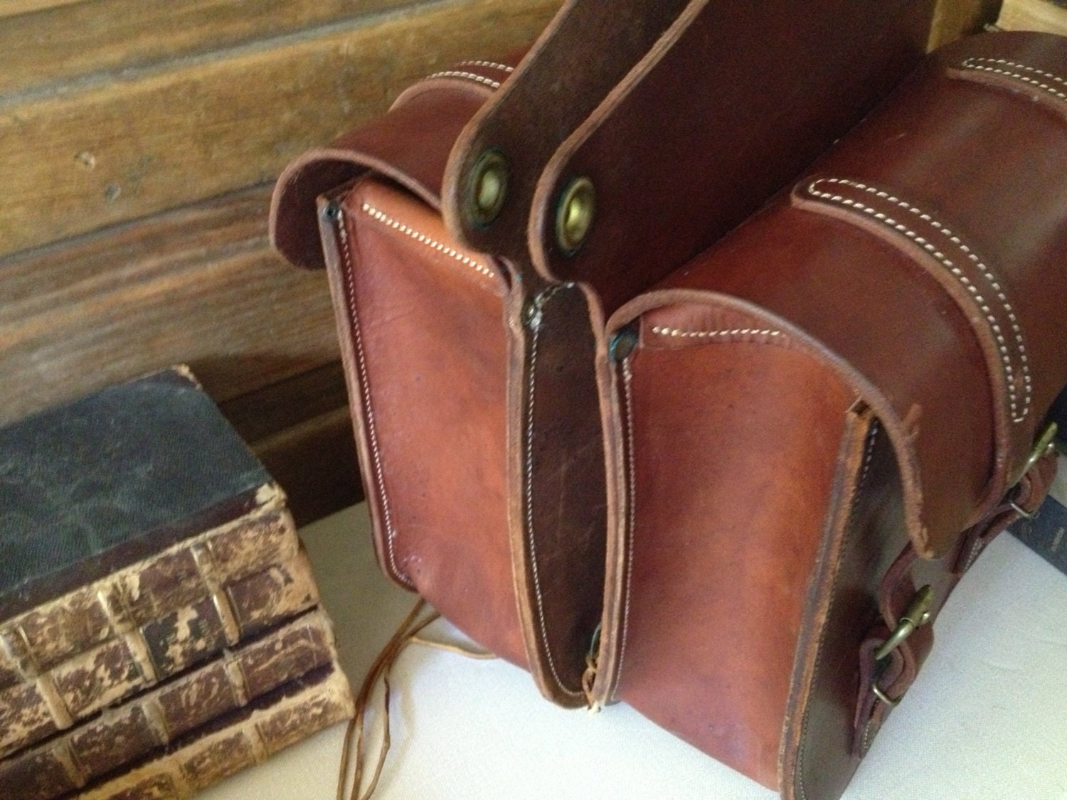 Leather Motorcycle Saddle Bags Motorbike Bags Scooter - Etsy