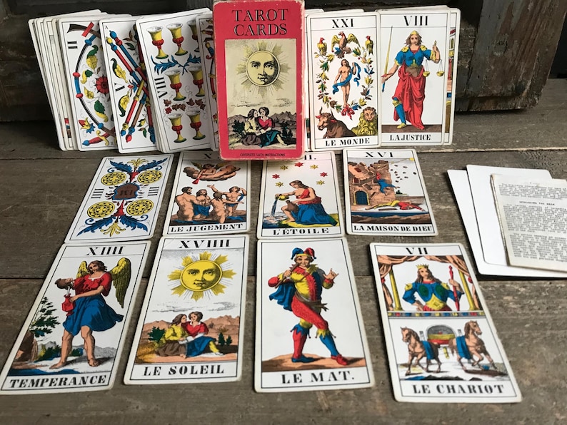 French Tarot Cards, Swiss Made, Fortune Telling Cards, AG Muller ...
