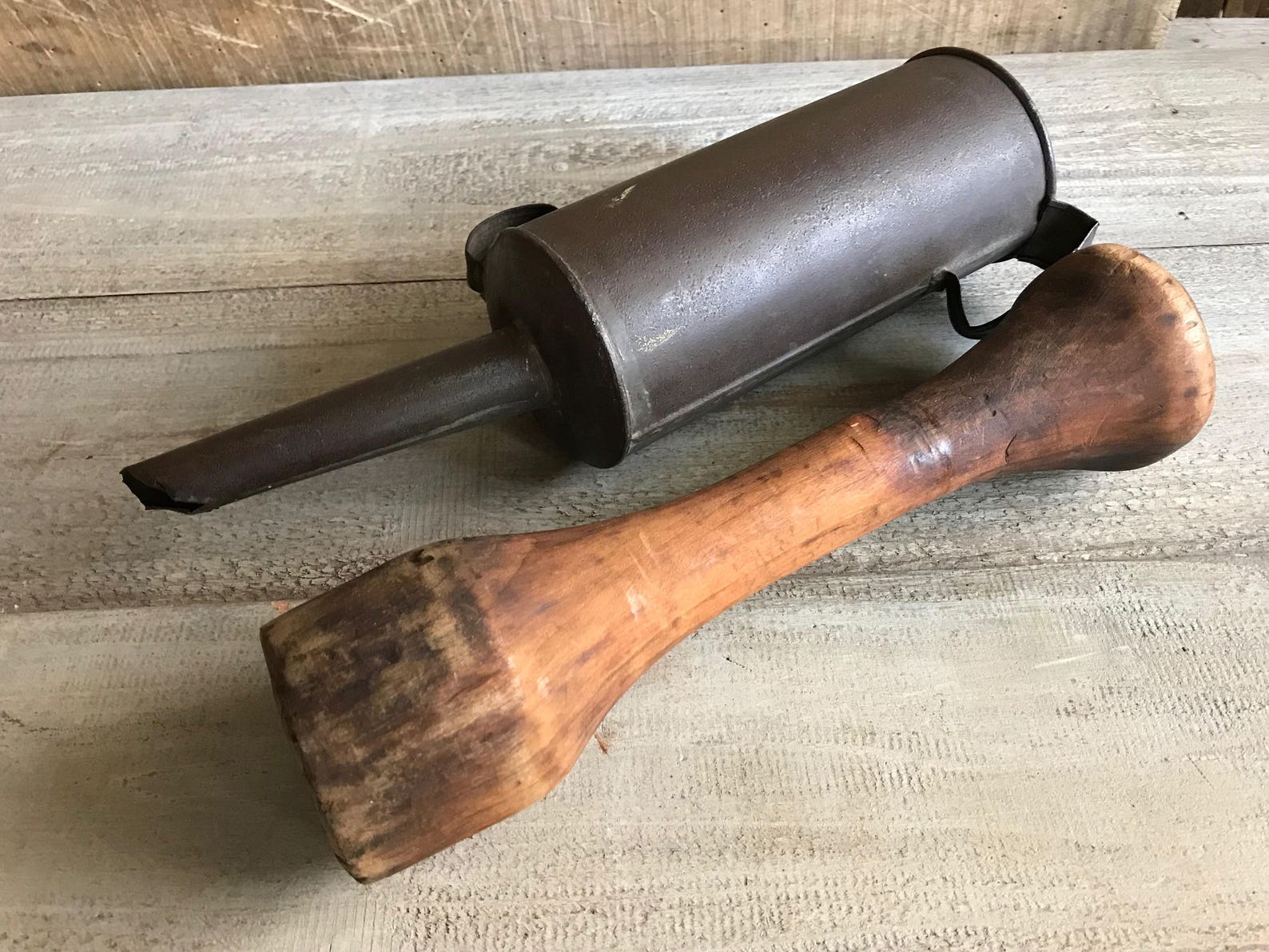 Rustic Sausage Press Solid Wood Primitive Kitchen Tool - Etsy