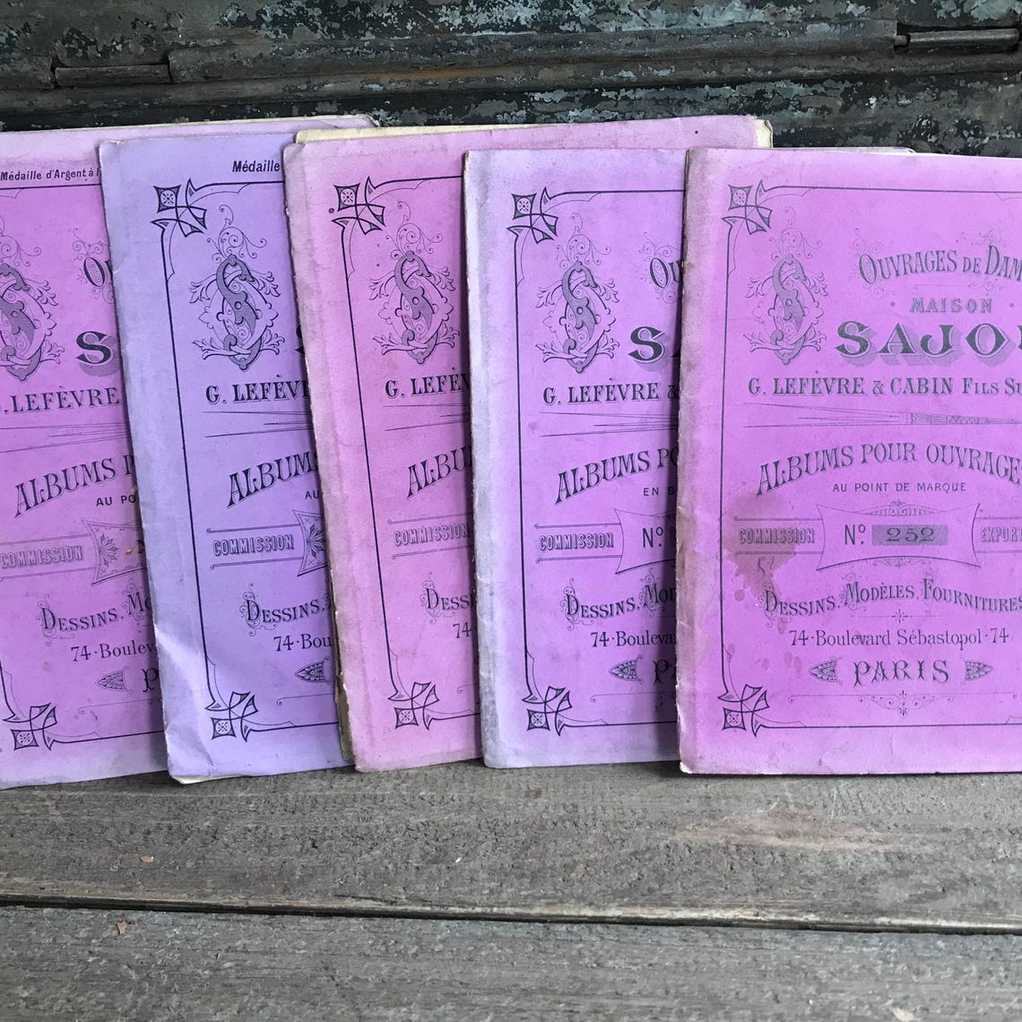1900s French Embroidery Pattern Booklet, Paris, Maison Sajou, Broderies ...