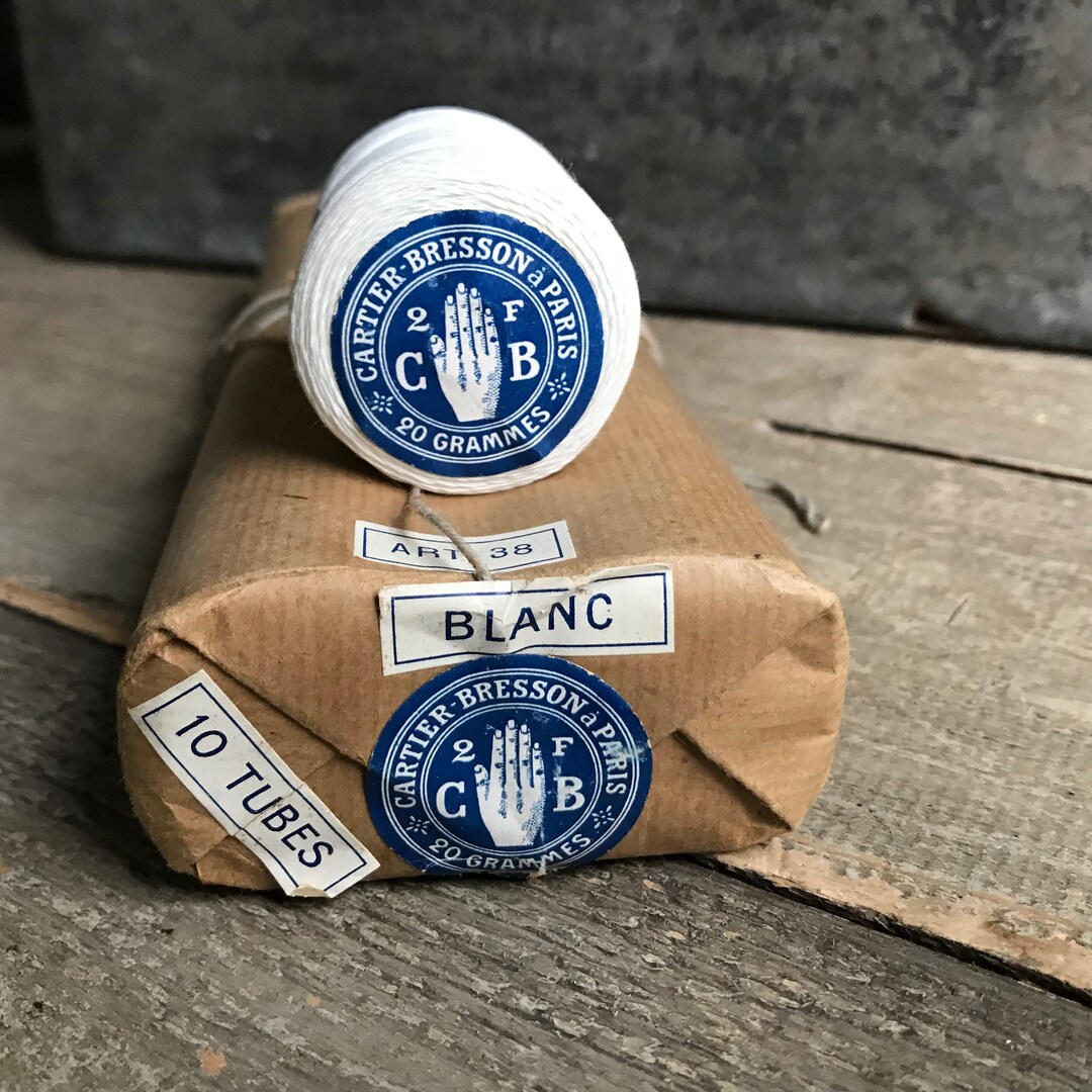 French Blanc Thread, Cartier Bresson, Original Packaging, 10 Pack, 20 ...