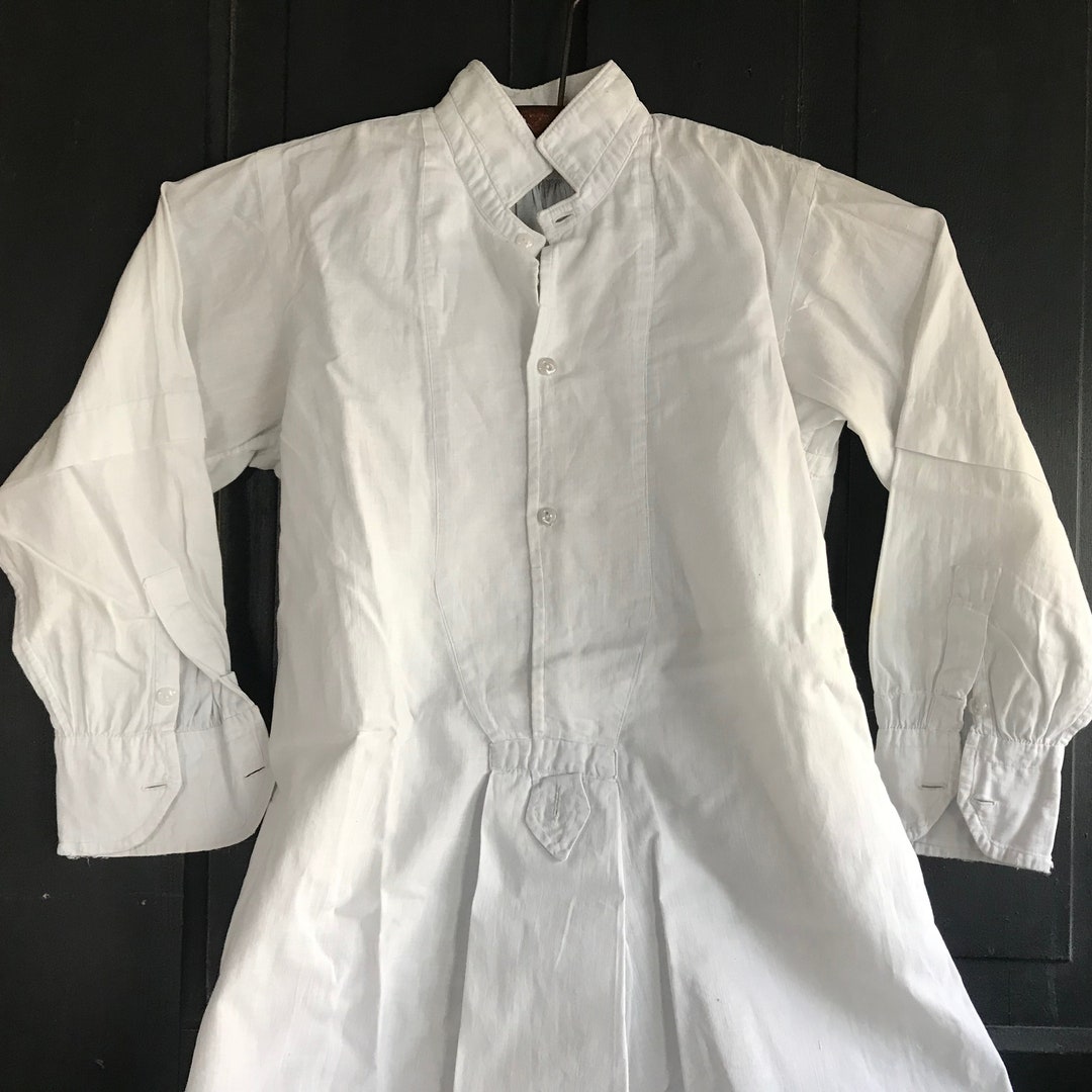 19th C Childs Linen Shirt, French Chemise, White, Period Clothing ...