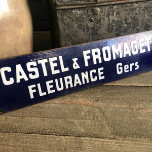 French Enamel Sign, Café, Bar, Chippy Enamel, Wall Decor - Etsy