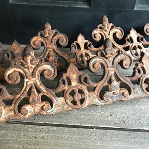 French Rustic Cast Iron Security Bars, Window Ledge Rails ...