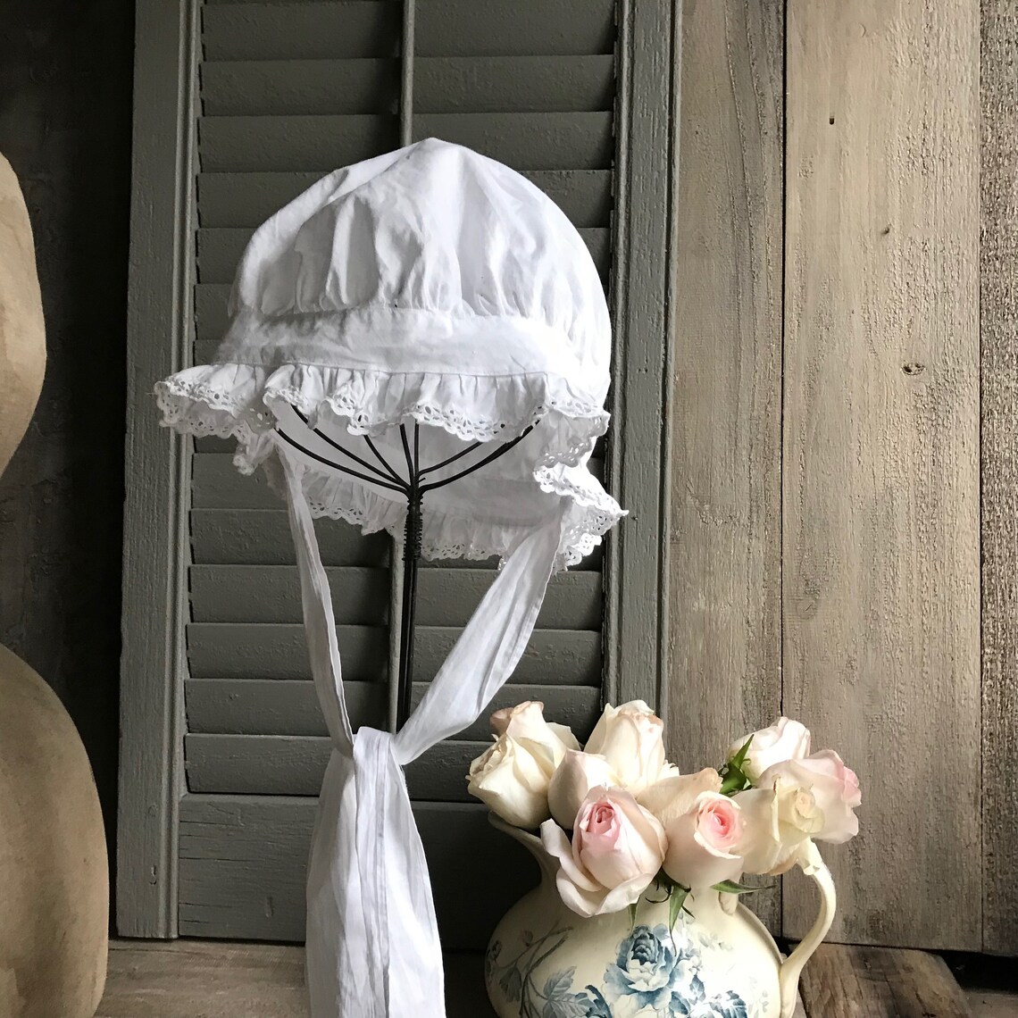 1 Antique French Maids Cap Bonnet Hat Victorian Edwardian - Etsy