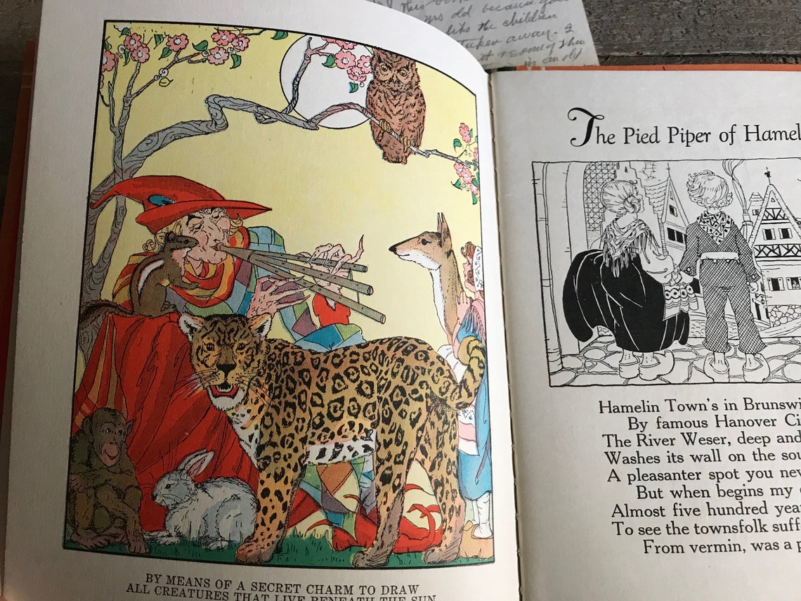 1928 the Pied Piper of Hamelin, Medieval Illustrations, Childrens Story ...