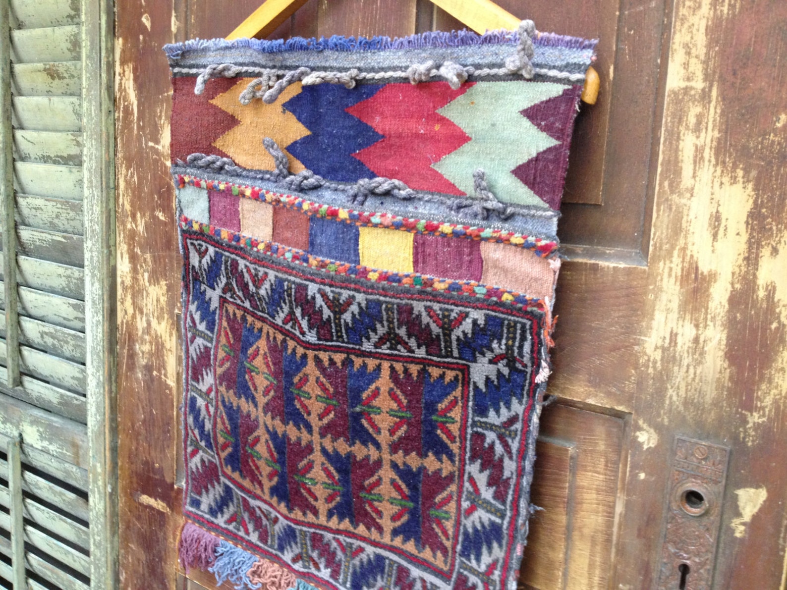 Tribal Tapestry Wall Hanging Handwoven Kilim Carpet Bag - Etsy