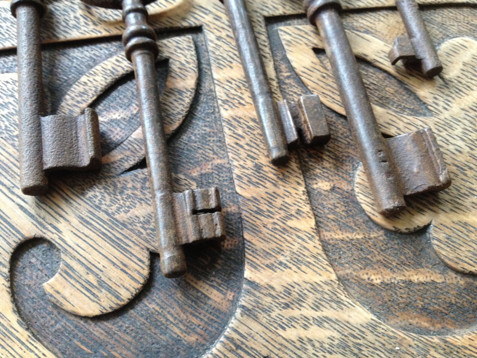 French Skeleton Chateau Keys Antique 18th Century Iron Castle | Etsy