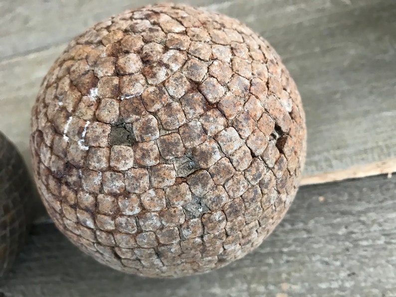 1 French Wooden Boule, Artistic Iron Decorated Design, Price for 1, 3 ...