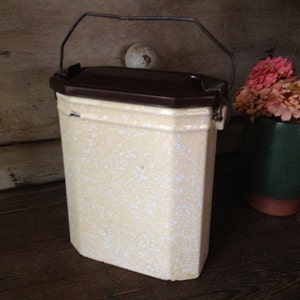 French Speckled Enamelware Lunch Box French Gamelle - Etsy