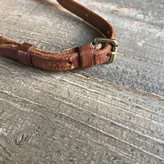 Leather Compass Case, English Military, Adjustable Le… - Gem