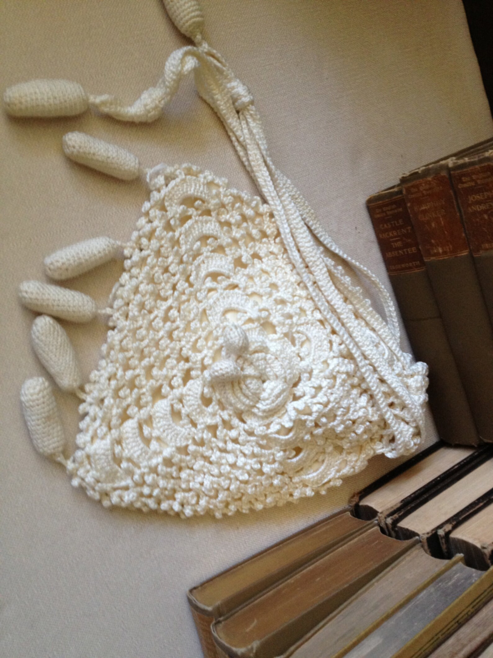 Irish Crochet Handbag Pouch Pocket Purse Antique Victorian - Etsy
