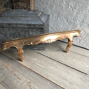 Italian Florentine Wall Shelf, Gilt Gesso Console, Bracket Shelf ...