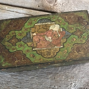 Eastern Handpainted Wood Box, Colorful Delightful Artisan Design - Etsy