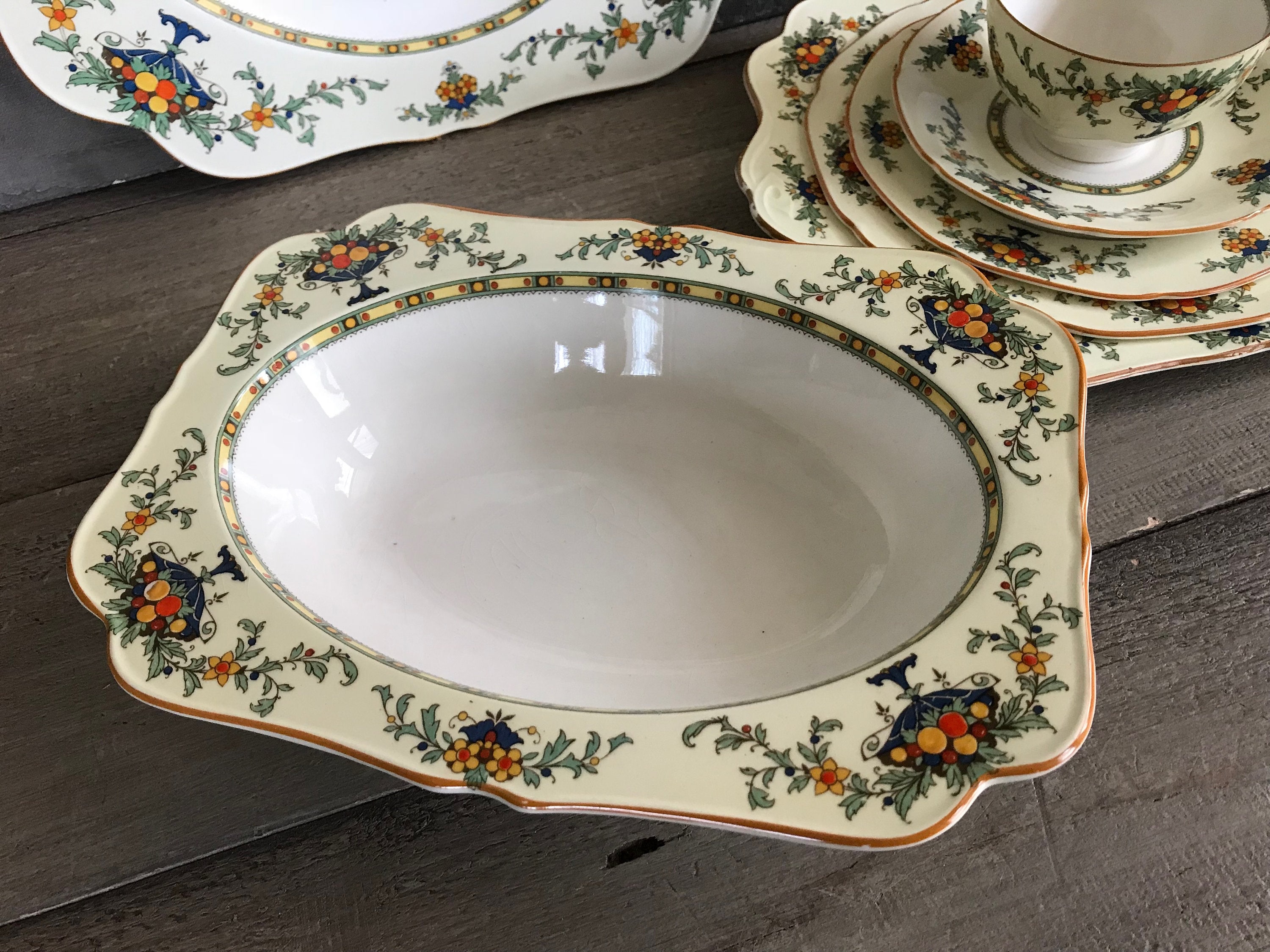 1 Crown Ducal Ware England Serving Bowl Art Deco | Etsy